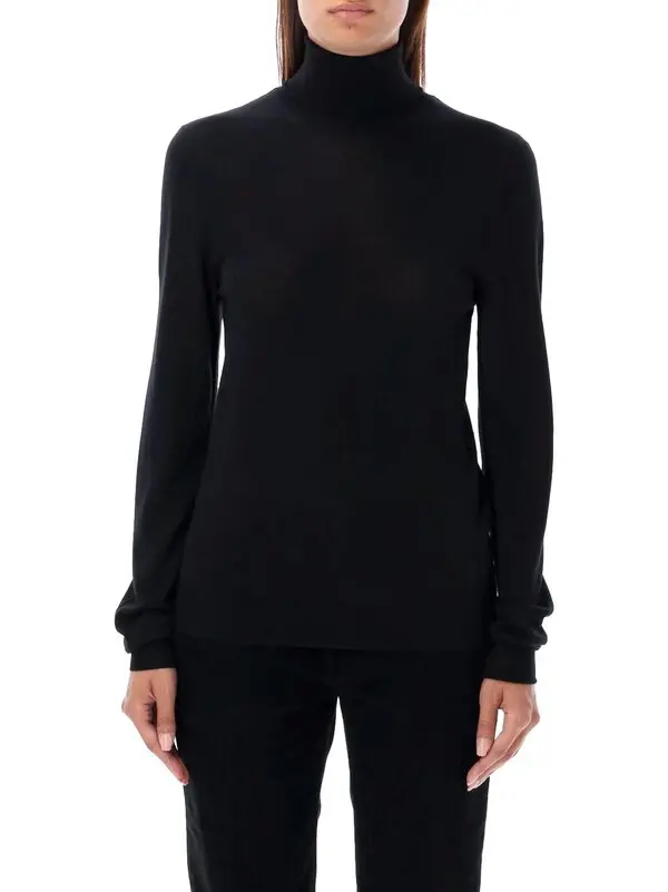 Saint Laurent Turtleneck Sweater - Black