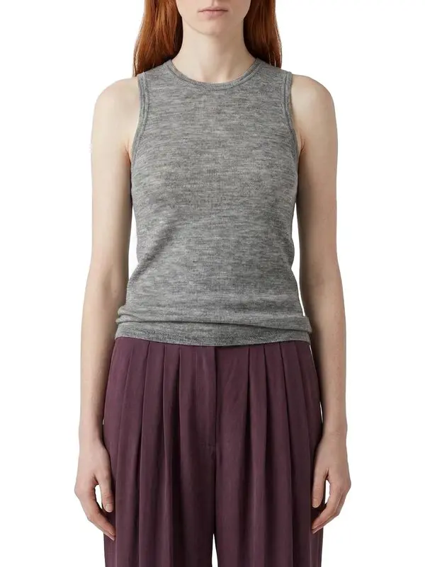 Saint Laurent Cashmere T-shirt - Gray