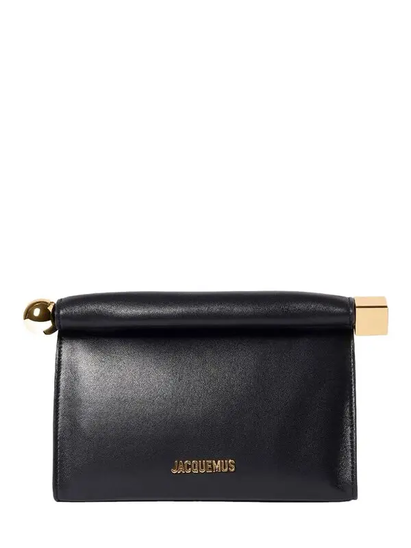 Jacquemus Le Sac Rond Carré Leather Clutch - Multicolor
