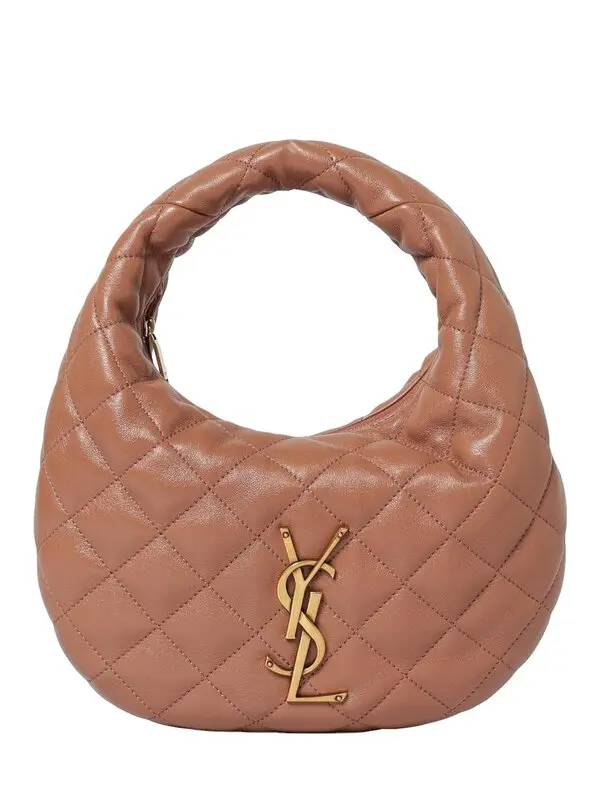 Saint Laurent Quilted Shoulder Bag - Pink