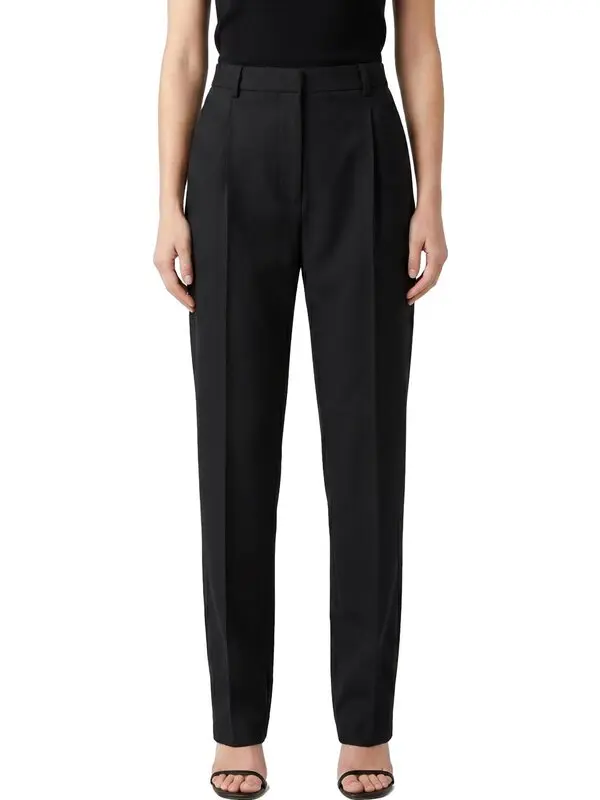 Saint Laurent Tailored Wool Trousers - Black