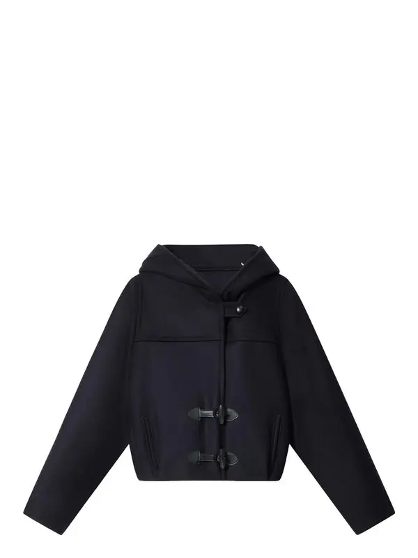 Isabel Marant Étoile Trixie Hooded Wool And Cashmere Peacoat - Dark Navy