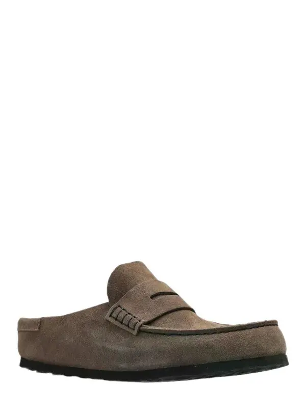 BIRKENSTOCK Naples Suede Loafers - Brown