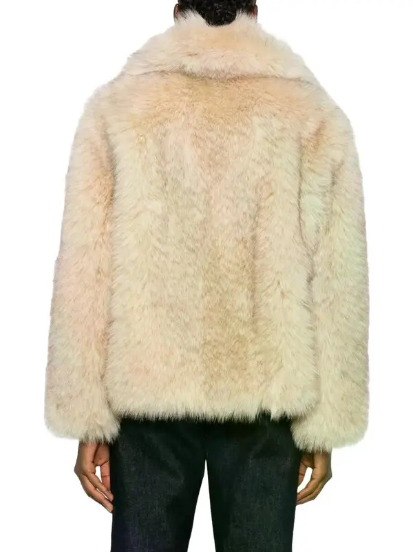 Maje Oversized Shawl Collar Jacket - Neutrals
