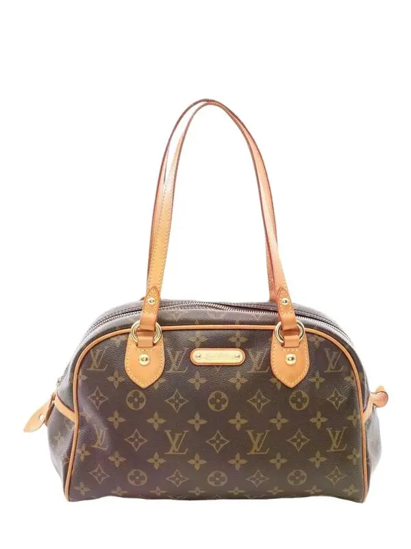 LOUIS VUITTON Montorgueil Pm Monogram Tote Bag - Brown