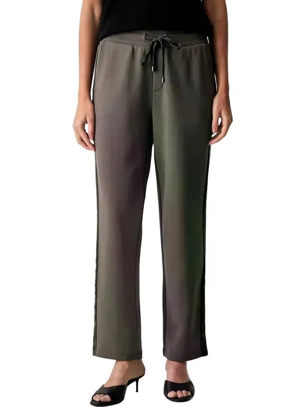 Joseph Ribkoff Side Stripe Track Pants - Green