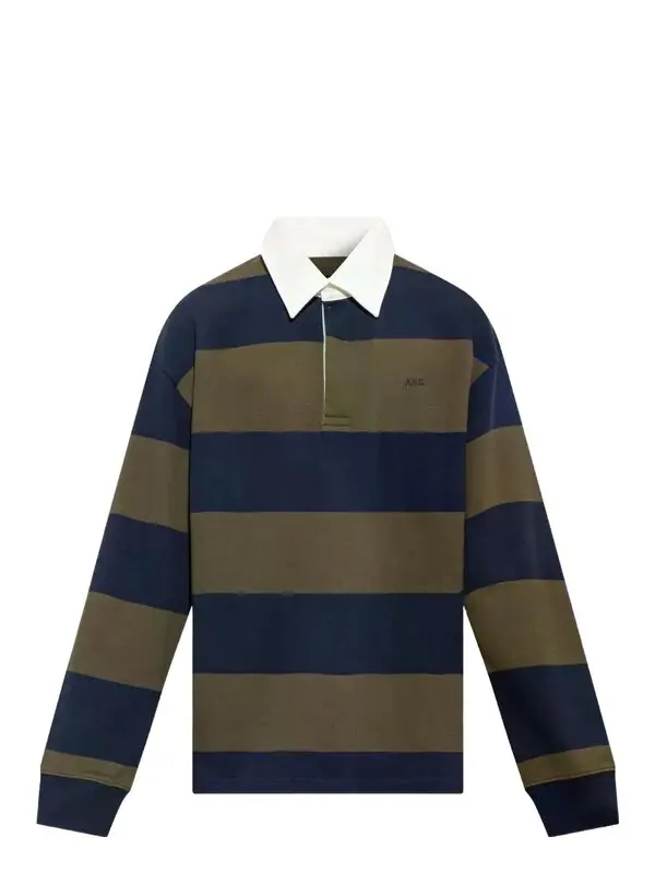A.p.c. Long-sleeve Polo Shirt - Blue