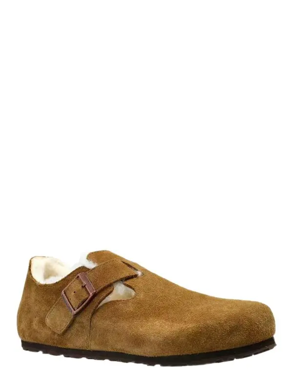 BIRKENSTOCK London Shearling Sandals - Brown