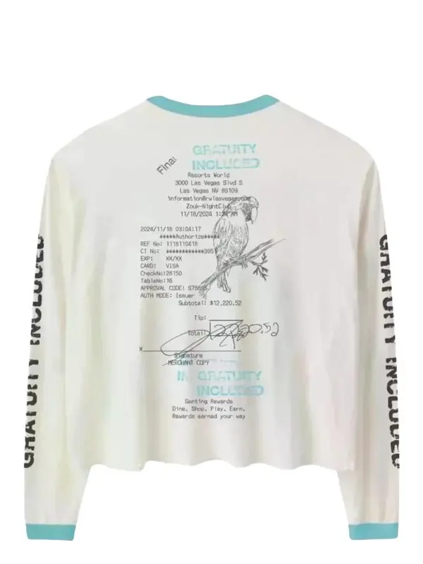 STADIUM GOODS Graphic-print Long-sleeve T-shirt - White