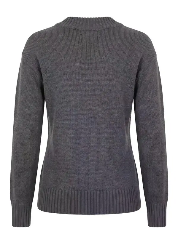 DRUMOHR V-neck Knitted Sweater - Grey