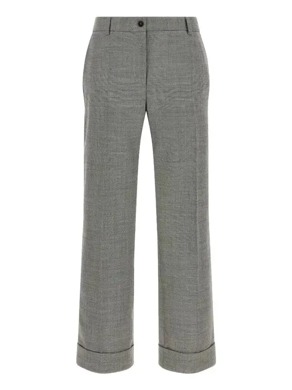 Alberto Biani Charlie Turn-up Trousers - Grey