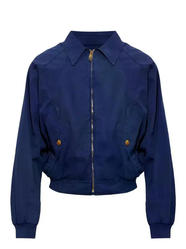 Versace Medusa Embroidered Jacket - Blue