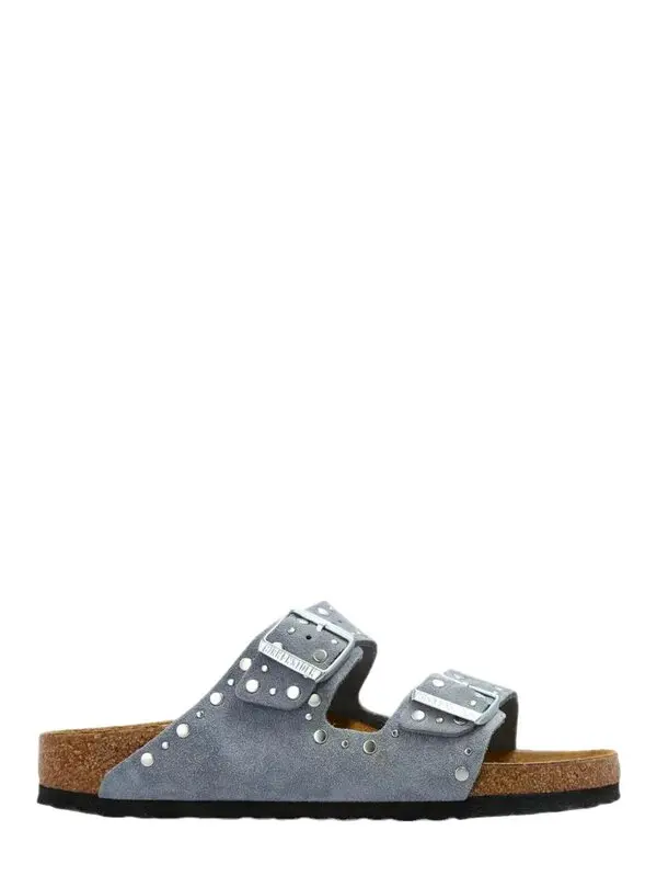 BIRKENSTOCK Arizona Embellished Calf Suede Sandals - Blue