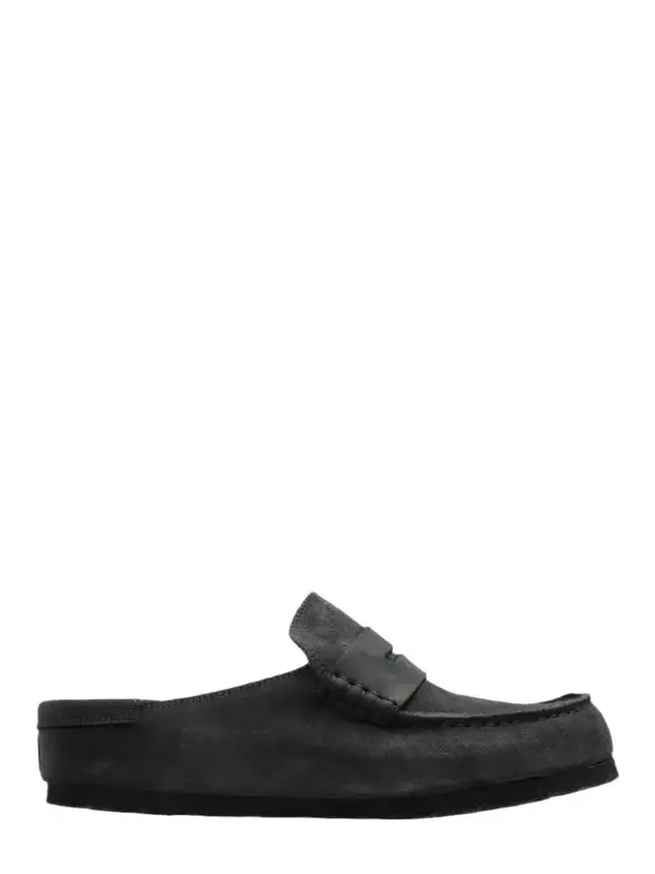 BIRKENSTOCK Naples Double Stitch Leather Shoes - Grey