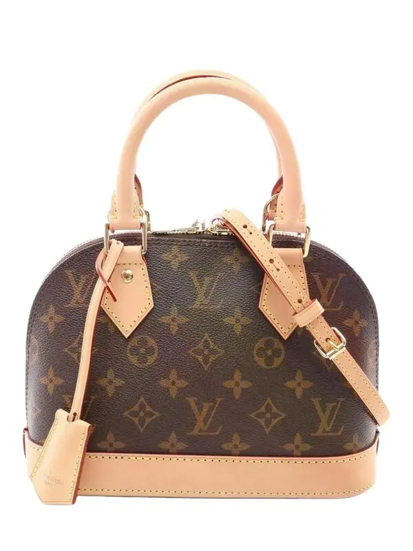 LOUIS VUITTON Monogram Alma Bb Tote Bag - Brown