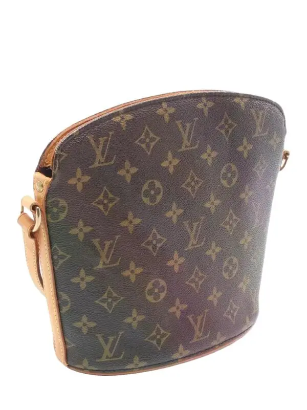 LOUIS VUITTON Monogram Drouot Crossbody Bag - Brown