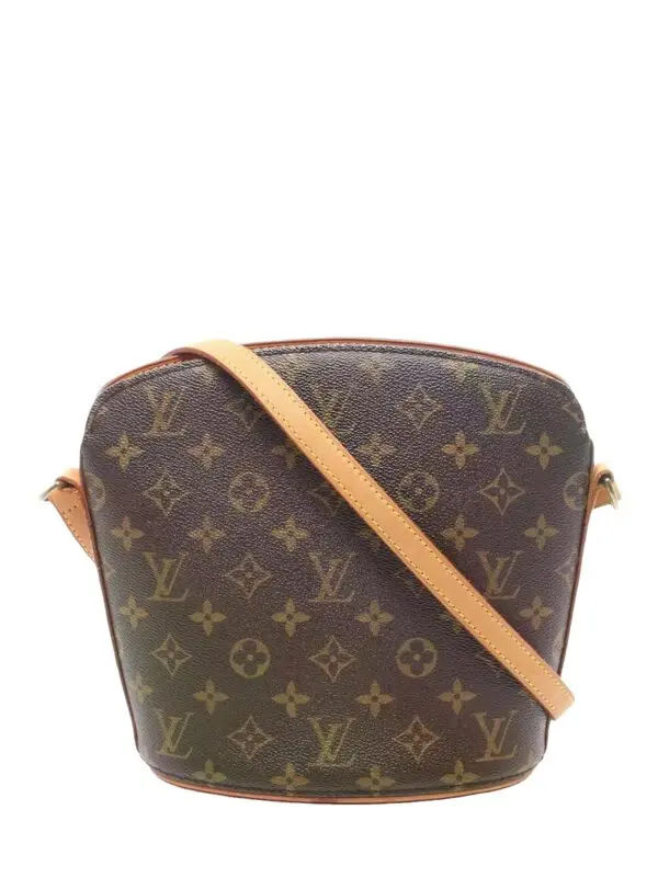 LOUIS VUITTON Monogram Drouot Crossbody Bag - Brown