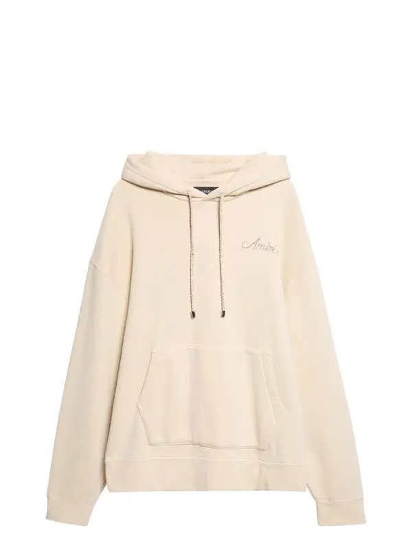 Amiri Spirit Popl Stripe Hoodie - Alabaster