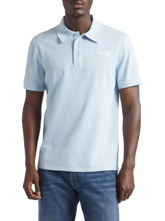 Givenchy Regular Fit Cotton Piqu Polo - Light Blue