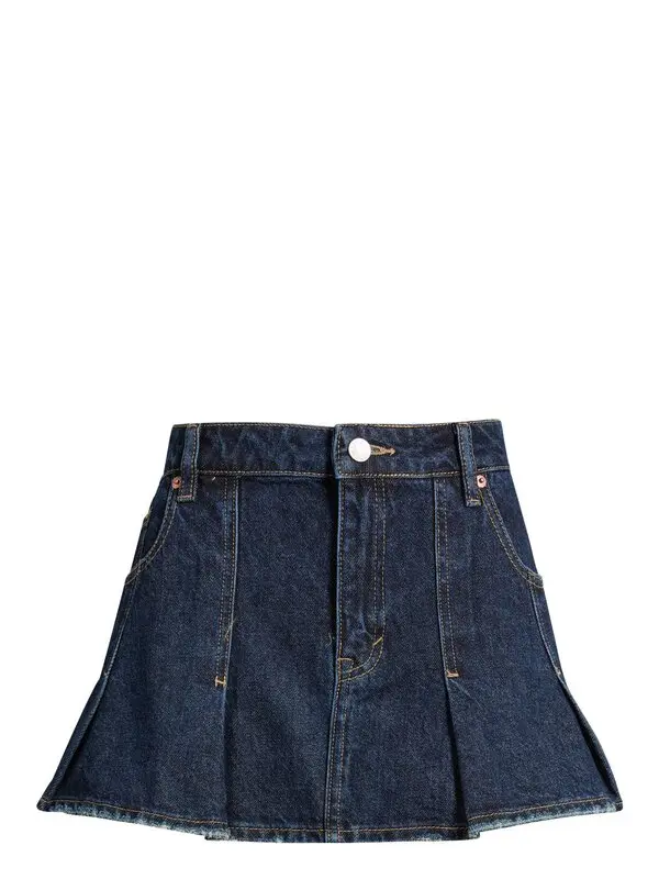 PACSUN Piper Denim Micro Miniskirt - Medium Indigo