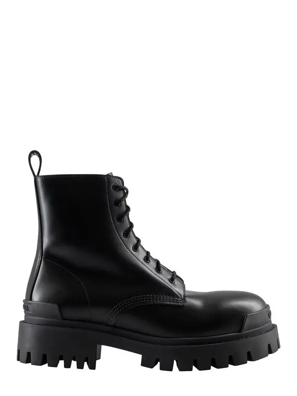Balenciaga Strike Zip Boots - Black