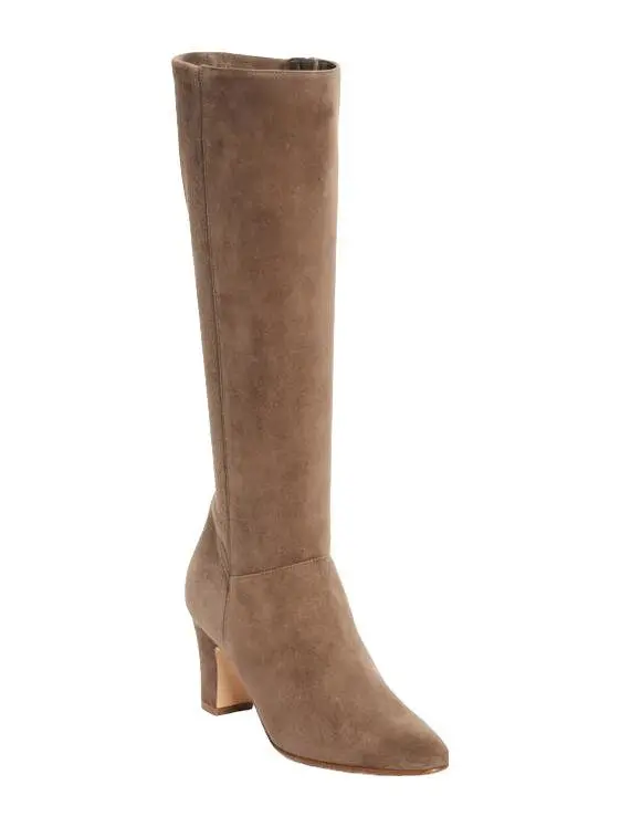 Manolo Blahnik Pitana Knee-high Suede Boots - Light Brown