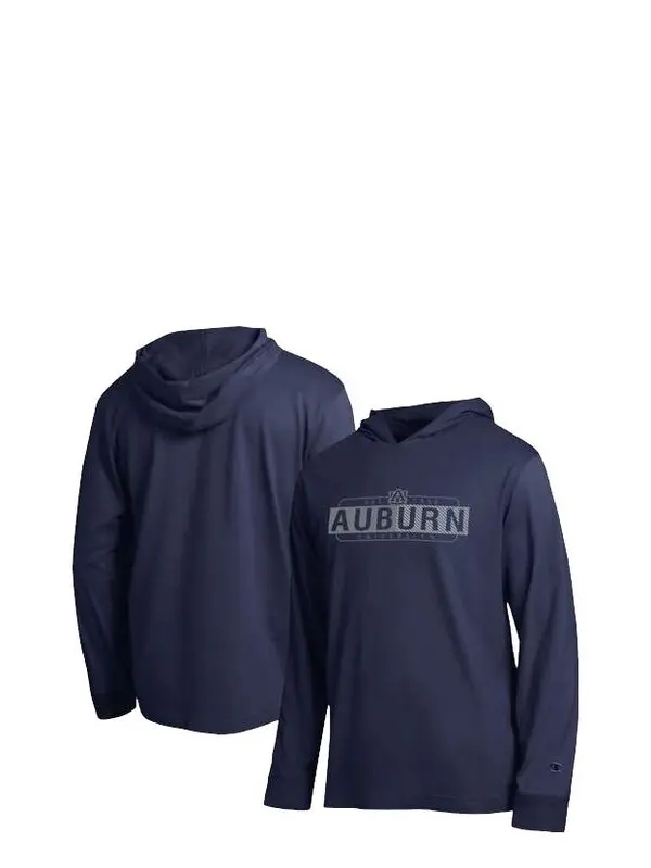 Champion Auburn Tigers All-star Long Sleeve Hooded T-shirt - Navy
