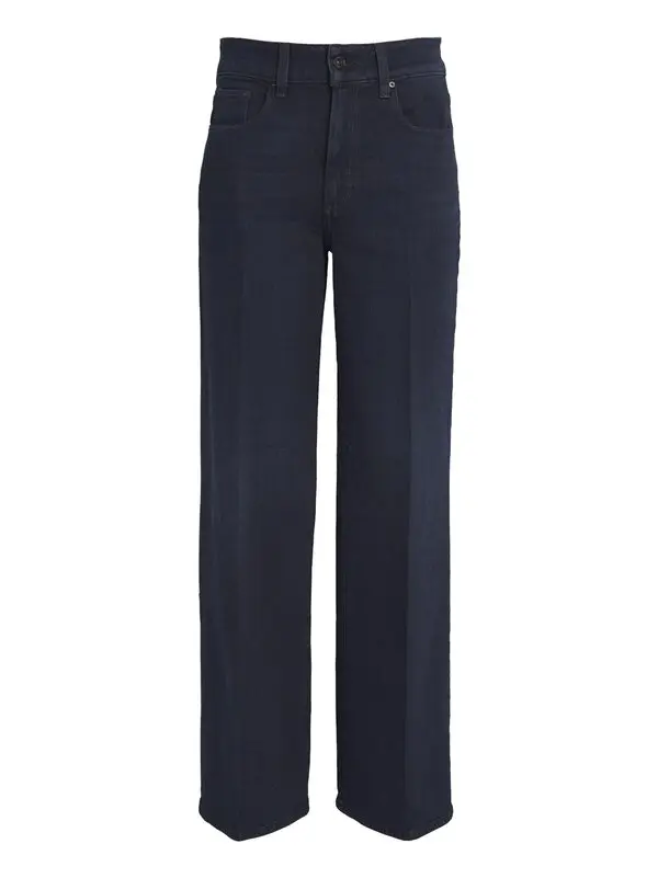 Paige Sasha Wide-leg Jeans - Navy