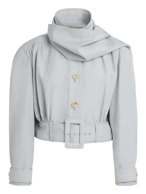 Chloé Scarf-effect Jacket - Grey