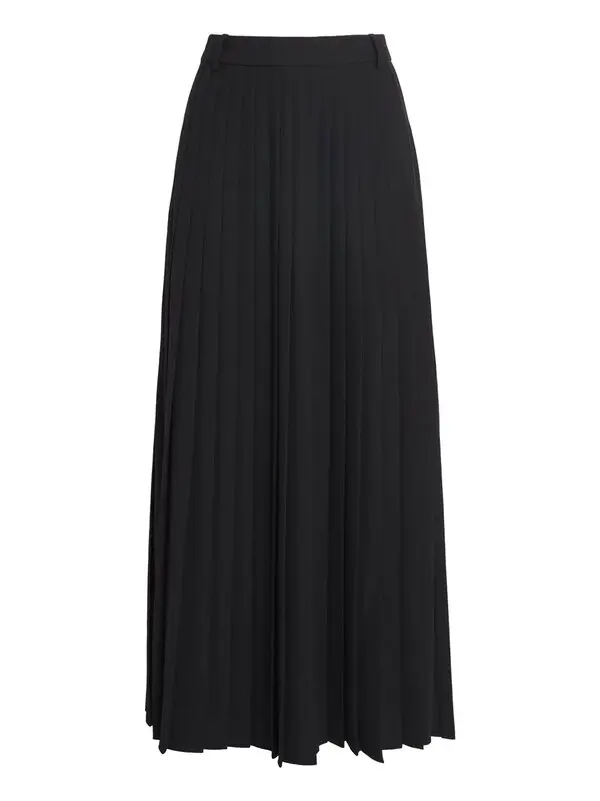 ME+EM Crepe Slit Maxi Skirt - Black