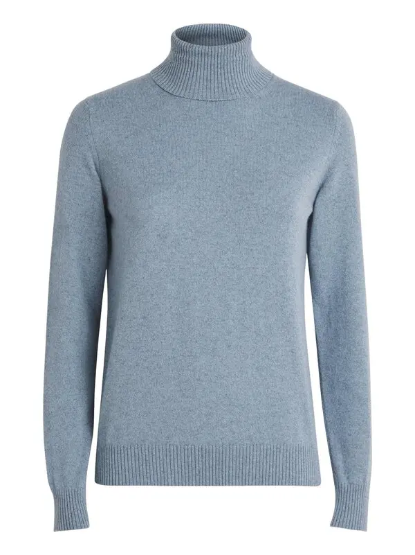 Colombo Cashmere Rollneck Sweater - Blue