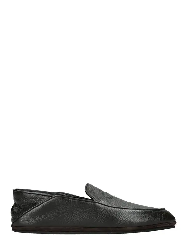 John Lobb Leather Kingston Ii Slippers - Brown