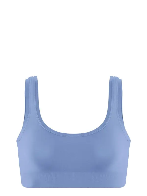 Hanro Touch Feeling Crop Top - Blue