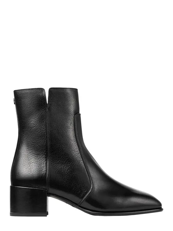 JIMMY CHOO Eliot Leather Ankle Boots - Black