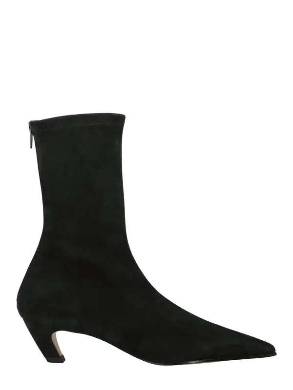 Khaite Suede Arizona Ankle Boots - Black