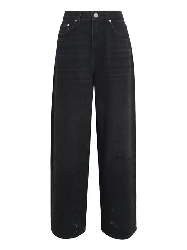 GANNI Lari Wide-leg Jeans - Black