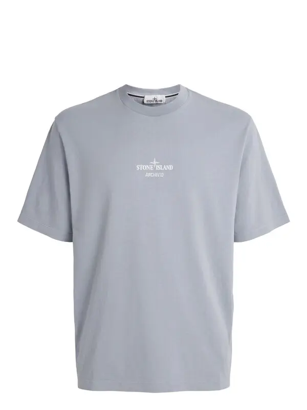 Stone Island Archivio Logo T-shirt - Grey