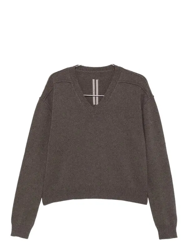 Rick Owens V-neck Cashmere Sweater - Grigio