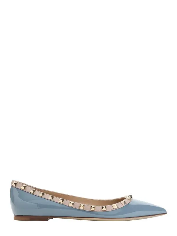 Valentino Garavani Leather Ballerina Shoes - Grey