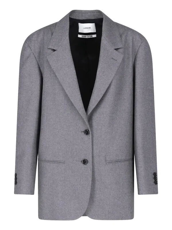 LARDINI Luxe Cashmere Tailored Jacket - Grey