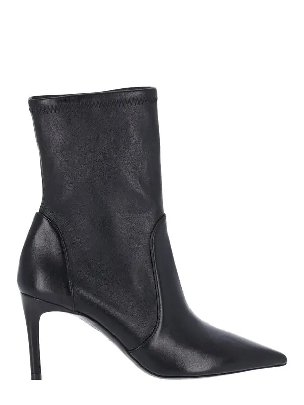STUART WEITZMAN Mini Lamb Leather Chelsea Boots - Black