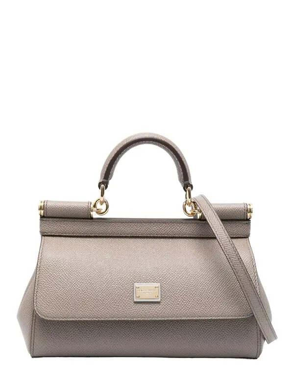 Dolce & Gabbana Mini Dauphine Calfskin Crossbody Bag - Beige