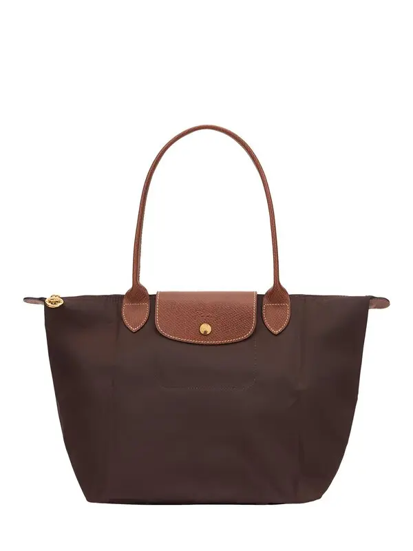 Longchamp Style Foldable Original Shoulder Handbag - Mocha