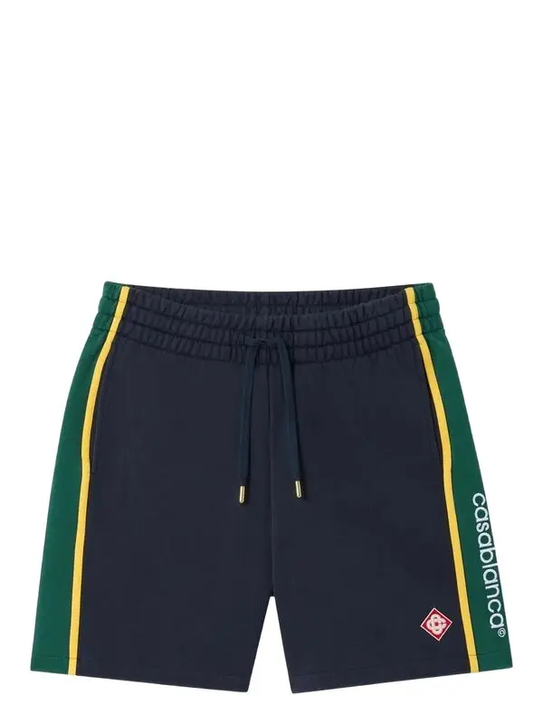 Casablanca Panelled Sweatshorts - Navygreen