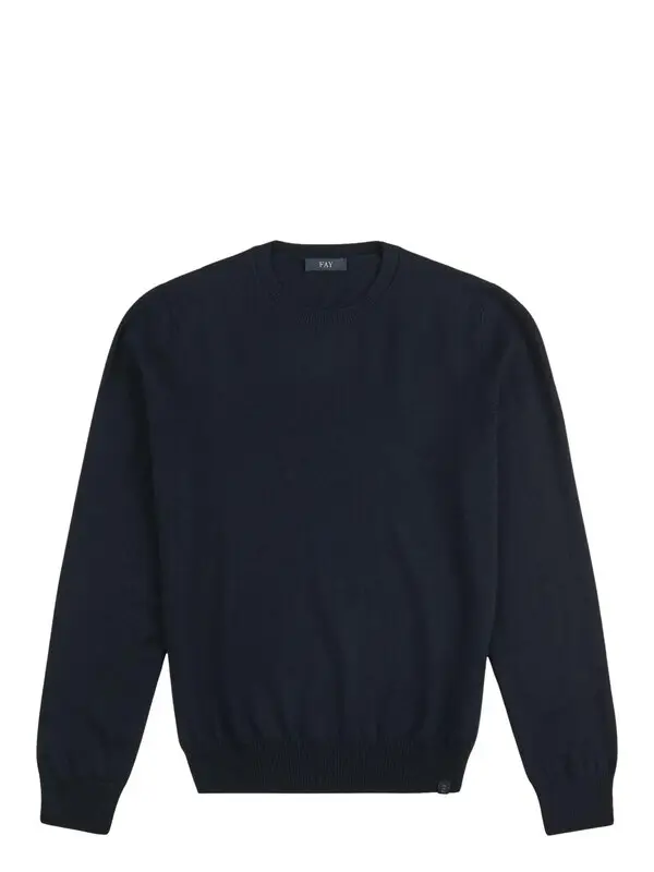 FAY Crewneck Sweater - Navy