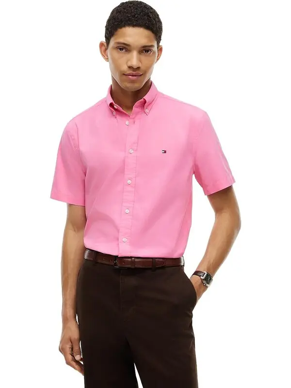 Tommy Hilfiger Regular Fit Short-sleeve Shirt - Blush
