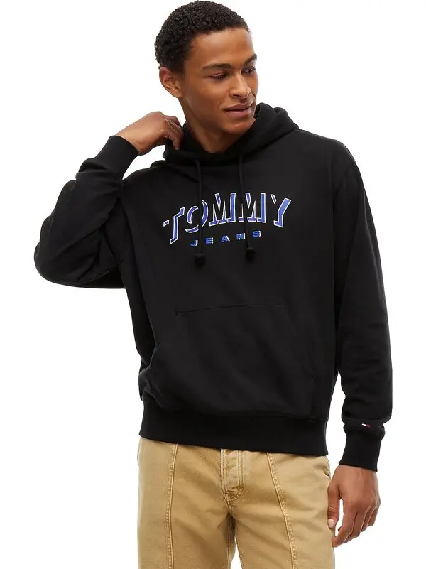 Tommy Hilfiger Shadow Logo Hoodie - Black