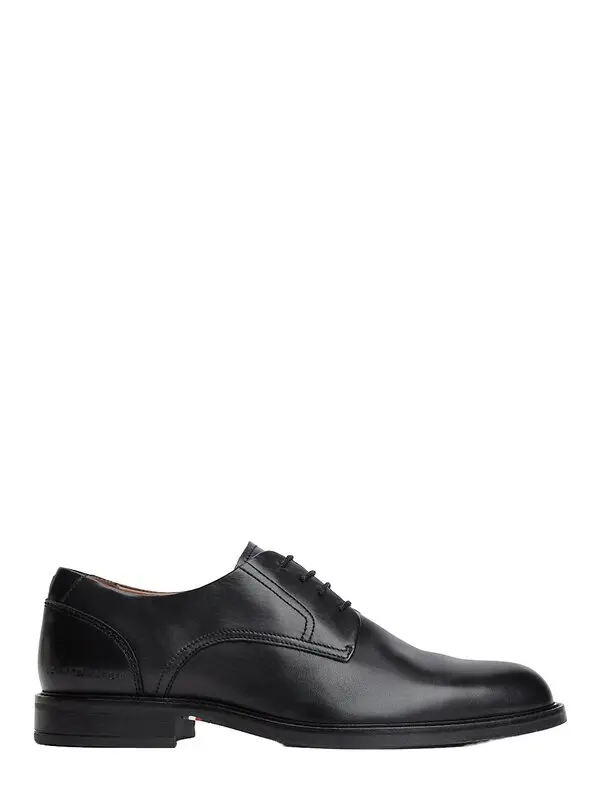 Tommy Hilfiger Leather Derby Shoes - Black