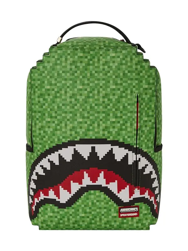 SPRAYGROUND Minecraft Creeper Shark Backpack - Multicolor