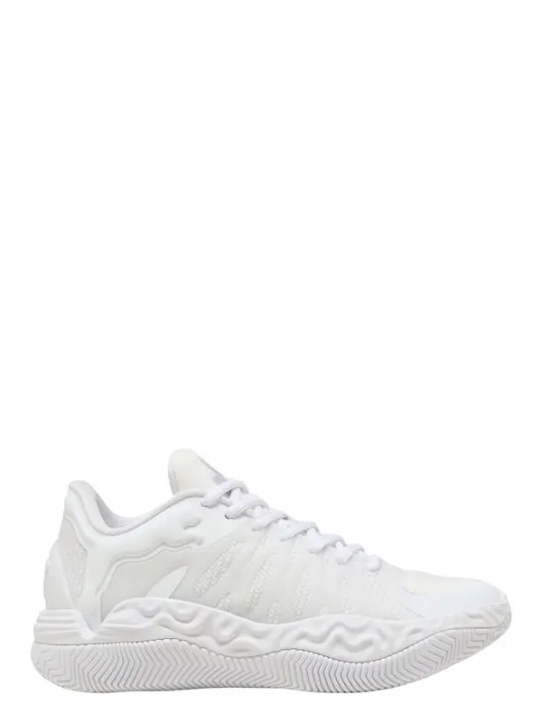 PUMA Hali 1 Gs Vibrant Silver Athletic Shoes - White